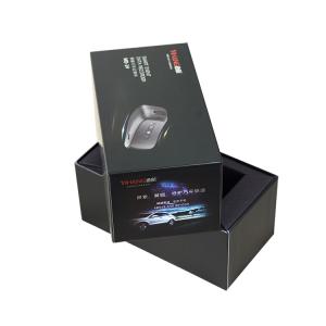 Quality 150x150mm Custom Printed Paper Boxes , Metallic Paper Packaging with plastic for sale