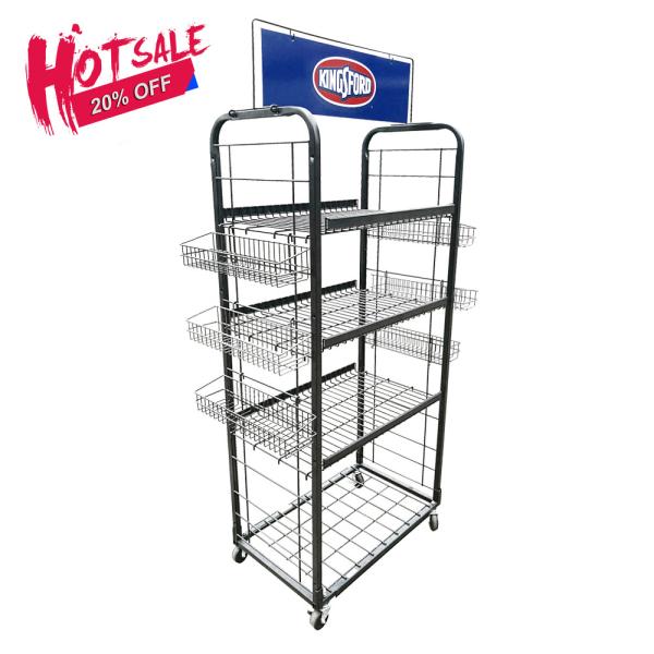 Quality Potato Chip Shelf Biscuit Display Chocolate Store Snack Stand for sale