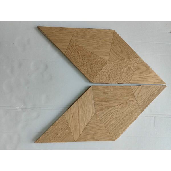 Quality Diamond Shaped Oak Engineered Wood Flooring, Unique Design, ABC Grade for sale