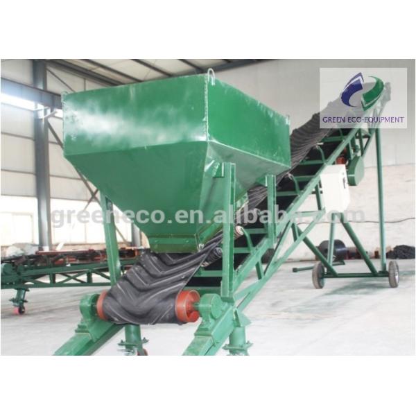 Quality Strong Mobile Industrial Belt Conveyor With Hopper For Powdery Material for sale