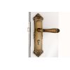 china Room Door Mortise Lock Set With 130×68 mm Lever Handle Antique Yellow Bronze