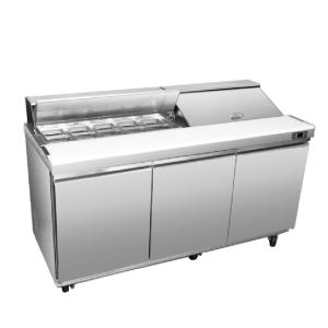 Quality Salad Display 300W Commercial Fridge Freezer for sale