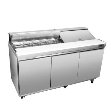 Quality Salad Display 300W Commercial Fridge Freezer for sale