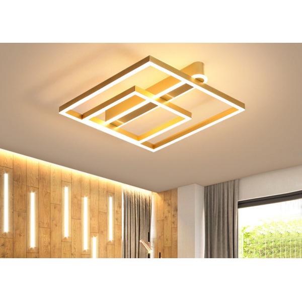 Quality Living Room / Bedroom / Kitchen 260V Matte Gold Modern Ring Light for sale