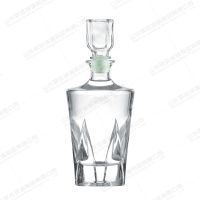 Quality Sealed Empty Clear Matte Black Glass Liquor Bottle For Rum 500ml 700ml for sale