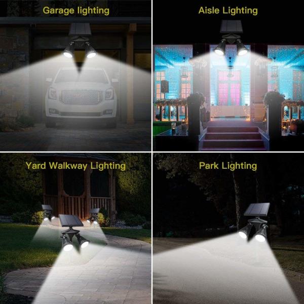 Quality 3.7V 45000mAH Solar LED Solar Landscape Spotlights With Motion Sensor for sale
