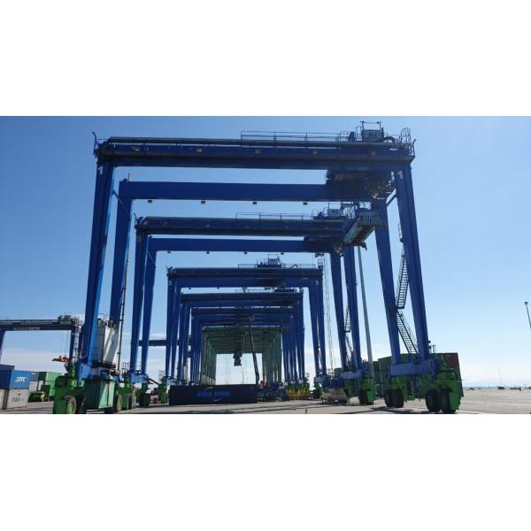 Quality OEM Rubber Tyre Double Girder Container Gantry Crane With Overload Protection for sale