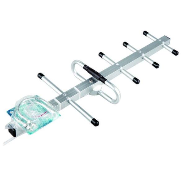 Quality 7dBi Gain 806-960MHz Zinc Alloy Outdoor Yagi Antenna for Long Distance Wireless Signal Access for sale