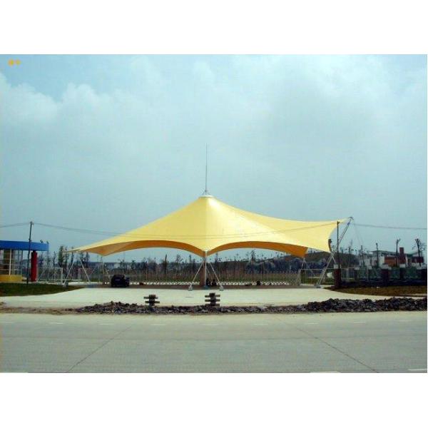 Quality Architectural Outdoor Landscape Canopy Shade Awning PVC Fabric Sail Membrane for sale