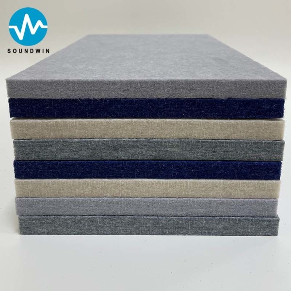 Quality Sound Absorbing Pet Acoustic Felt Wall Panels Polyester Fiber Acoustic Panel for sale