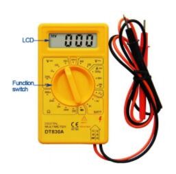 Quality 200mA Dt830A 750V Small Digital Multimeter for sale