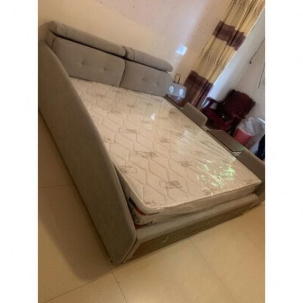 Quality Leather Luxury Bedroom Sets Tufted Upholstered Bed Modern Design for sale