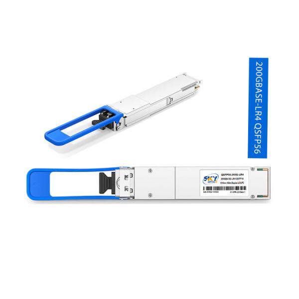 Quality SMF Fiber Type 200G QSFP56 LR4 Optical Transceivers DDM PIN And TIA Array On The for sale