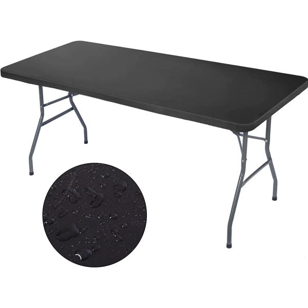 Quality Modern Style 6FT Black Folding Table for Outdoor Dining Lightweight and Easy to Carry for sale