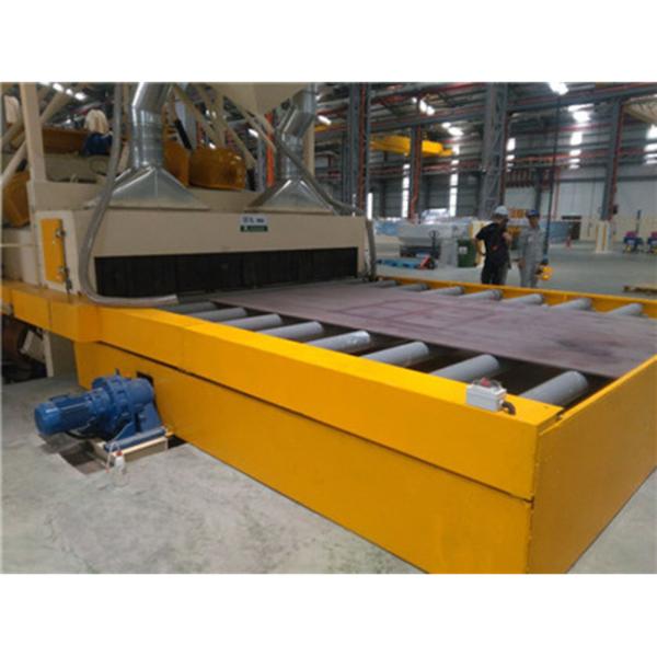 Quality Workpiece L3580mm Roller Conveyor Shot Blasting Machine For Metal Sheet Cleaning for sale