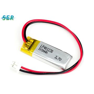 Quality 3.7V rechargeable lithium polymer battery 401230 for bluetooth headset for sale