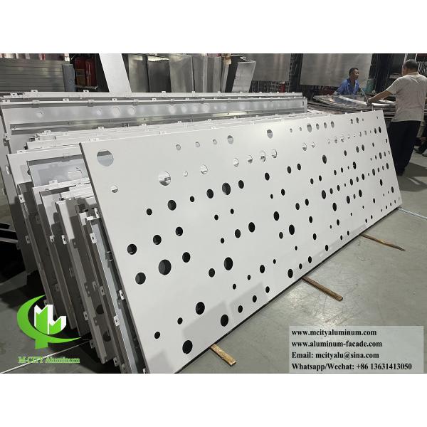 Quality Powder Coated Perforated Aluminum Facade Panel with Customizable RAL Colors and 1200x2400mm Standard Size for sale
