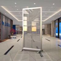 Quality indoor color led video wall glass window hd transparent led screen display for sale