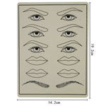 PMU Permanent Makeup Rubber 3D Lips Practice Skin Tattoo Mat To Practice Perfect Eyebrow