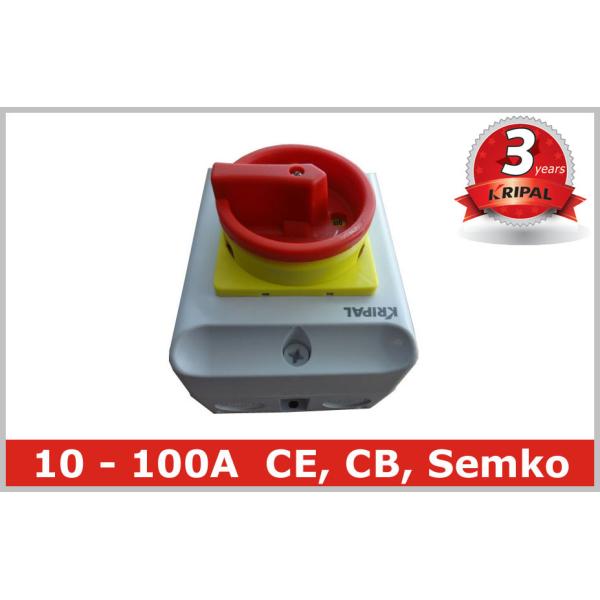Quality Waterproof IP65 Rotary Isolator Switch / 2 Pole 3 Pole Disconnect Switch for sale