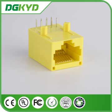 Quality Yellow Color 100 Base - TX Unshielded Rj45 Modular Jack DGKYD111B002IWB1D for sale