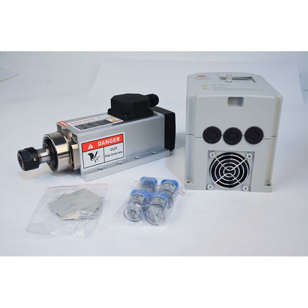 Quality ER20 Air Cooled CNC Spindle Motor Kit 4 Pcs Bearings 2.2kw With FL Inverter for sale