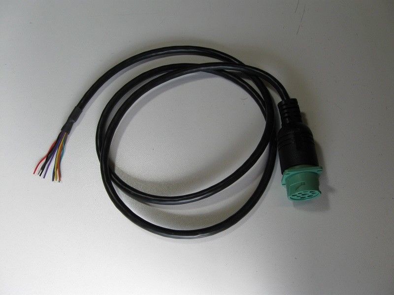 Quality Green Type 2 J1939 Deutsch 9 Pin Male Receptacle to Open End Cable for sale