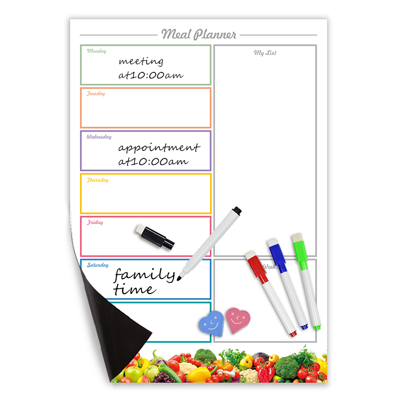 Magnetic Menu Planner For Kitchen