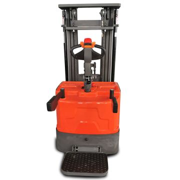 Quality Container 4.5m 2 Cyclinder 550mm Straddle Electric Pallet Stacker for sale