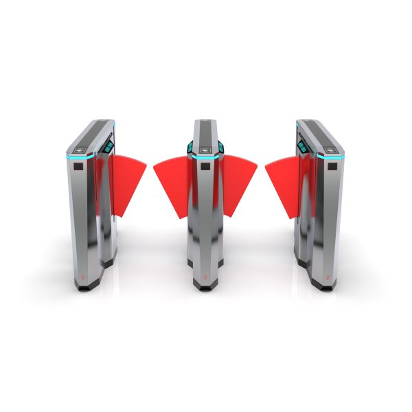 Quality DC12V QR Code Flap Barrier Turnstile Passage Width 600-900mm for sale