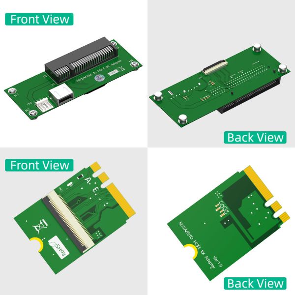 Quality NGFF M.2 Key A/E To PCI-E Express X8 USB Riser Card Cable PCI Port Extender for sale