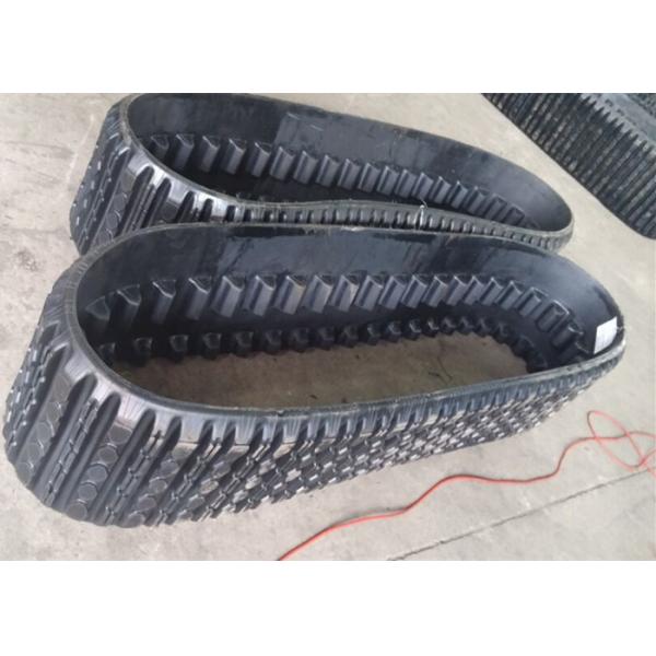 Quality Black Track Loader Rubber Tracks 42 Link Lightweight 380 X 102 X 42mm for sale