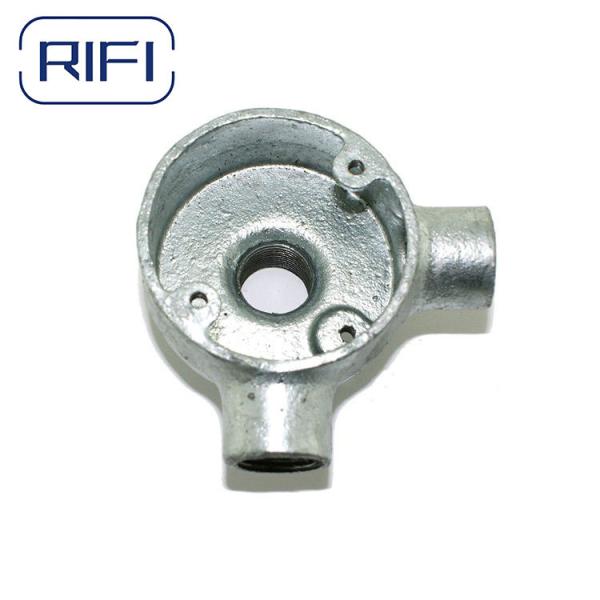 Quality Electrical Conduit Circular Junction Box Malleable Iron 20mm 25mm for sale