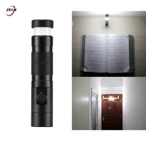 Quality 18650 Li Ion Battery USB C Rechargeable Camping Flashlight Dual LEDs IP65 for sale