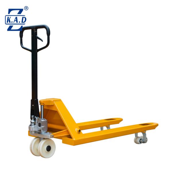 Quality 68kg 550x1220mm Pu Wheel Manual Hydraulic Hand Pallet Truck Jack for sale