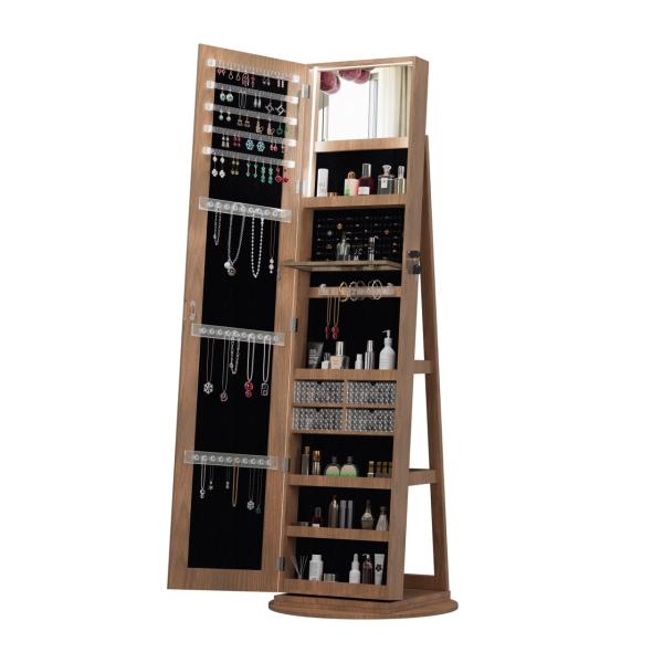 Quality Lockable Modern Full - Length Mirror Jewelry Cabinet for sale