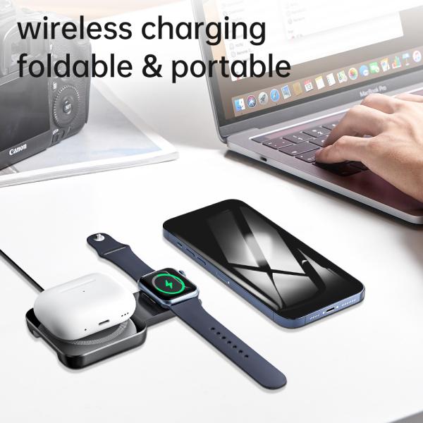 Quality Ultra Thin Magsafe Charger Wireless Foldable For Mobile Phone Headset Watch for sale