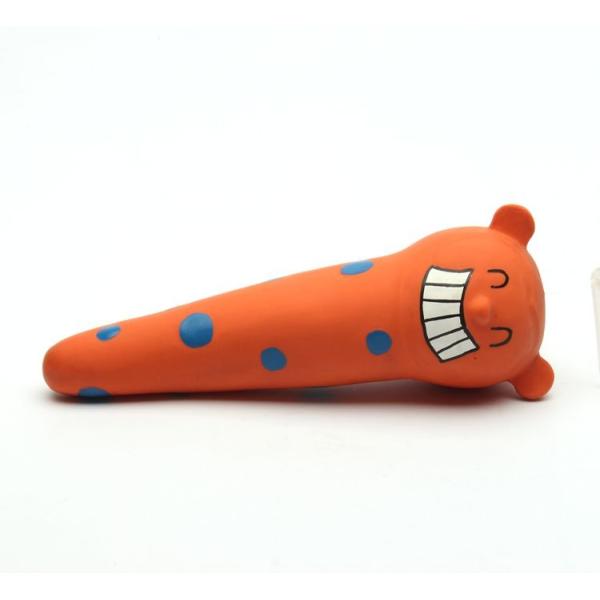 Quality Size custom dog play Carrot Latex squeaky chew dog toy for sale