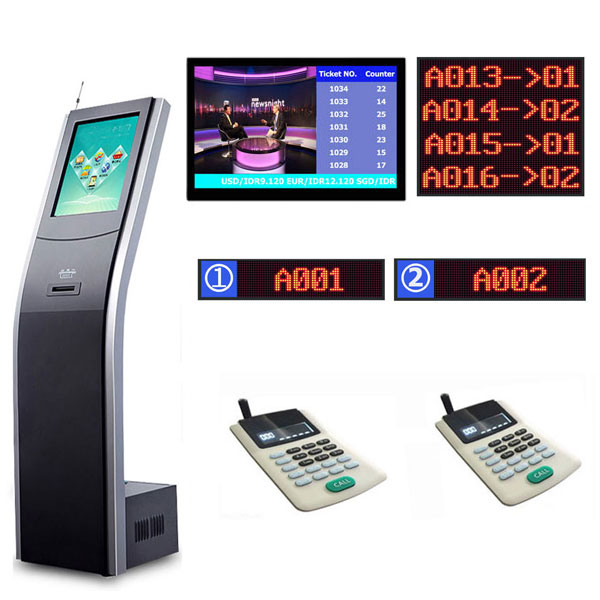 Bank/Hospital/Clinic/Pharmacy Wireless Queuing System Token Number Calling Machine