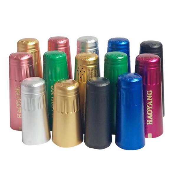 Quality 78x38mm Heat Shrink Wine Bottle Capsules Champagne PVC Wine Bottle Seals for sale