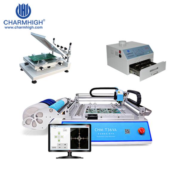 Quality Flexible 2.5KW Hot Air Heating  Control Accuracy 0.025mm SMT Production Line Short Cycle for sale