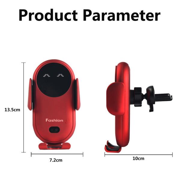 Quality 15W Qi Fast Car Mount Wireless Charger Gravity Auto Clamping for sale