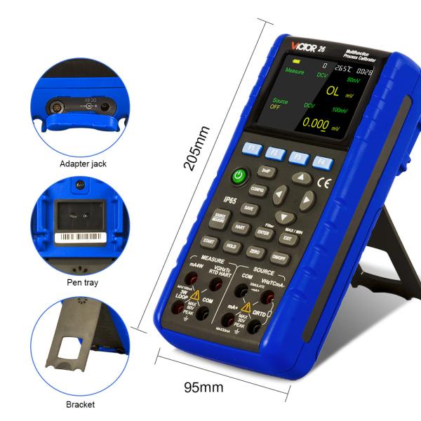 Quality 24 Volt Loop Circuit IP65 Multifunction Process Calibrator 5 Digits Display for sale