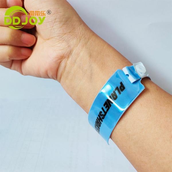 Quality Custom Logo Vinyl Bracelets for Amusement Park Affordable and Durable for sale