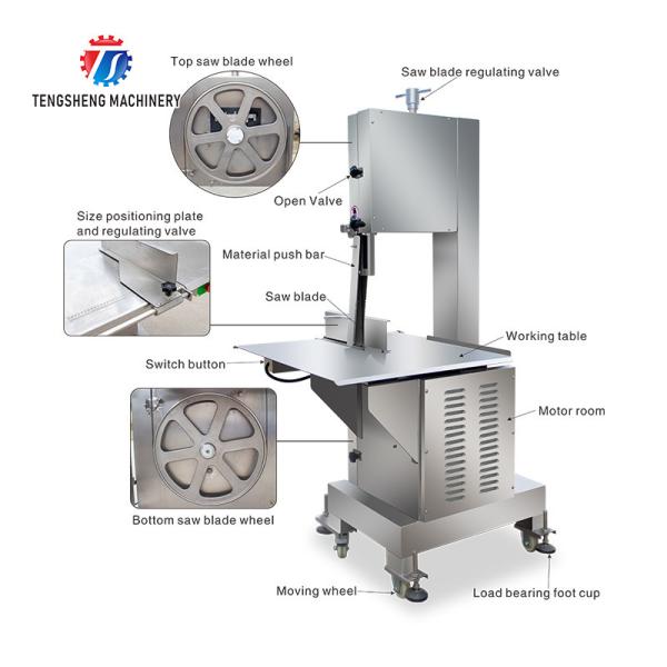 Quality Automatic Kitchen Equipment Effective Ribs Cutting Machine Made of Stainless for sale