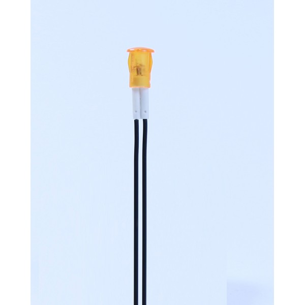 Quality Yellow LED Pilot Light Low Voltage 10mm 3V Neon Pilot Light for sale
