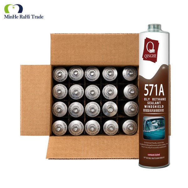 Quality MH571A Windshield Sealant For Dealerships Black Auto Car Glass Window PU Mastic Caulk Sealant for sale