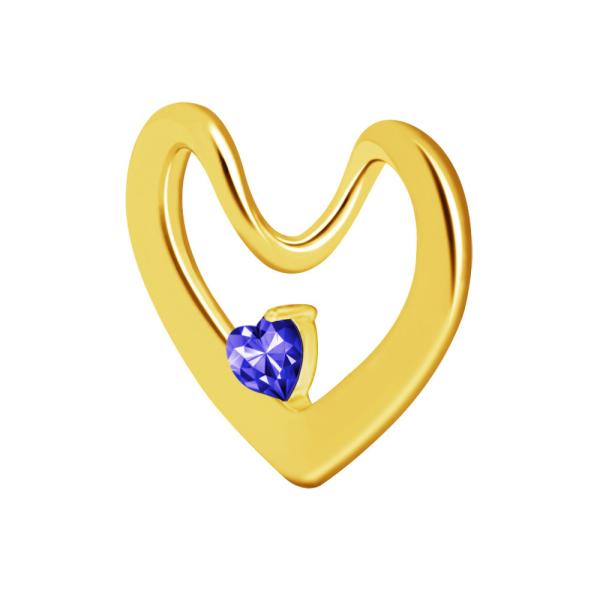 Quality Twisty Engraved Heart Charm for sale