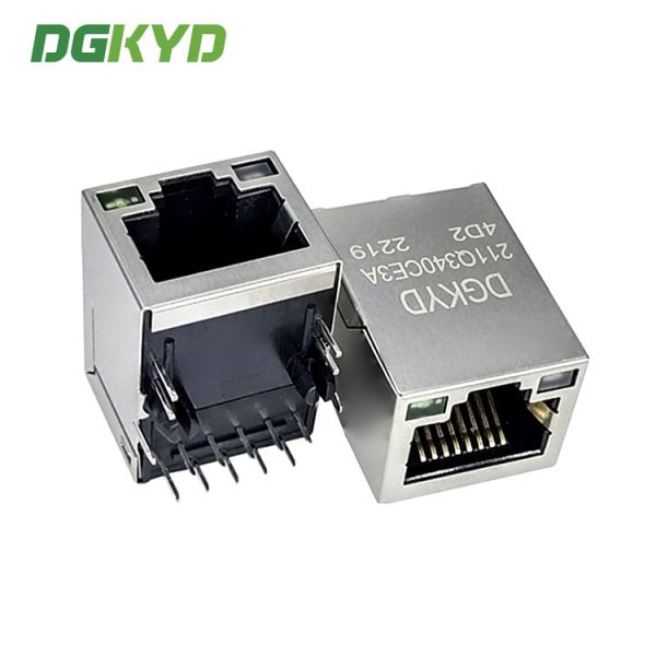 Quality 2.5G RJ45 DGKYD211Q340CE3A4D2 Connector Network Interface Pcb Jack RJ45 Modular Jack 10PIN for sale