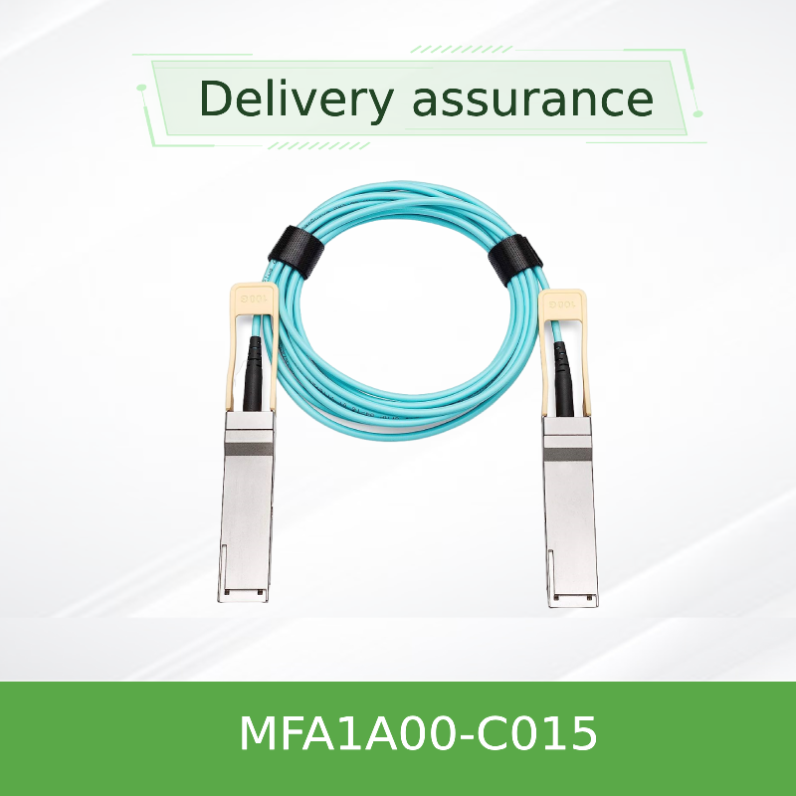 Quality 100GbE QSFP LSZH Mellanox AOC Ethernet Cable MFA1A00-C015 15m for sale